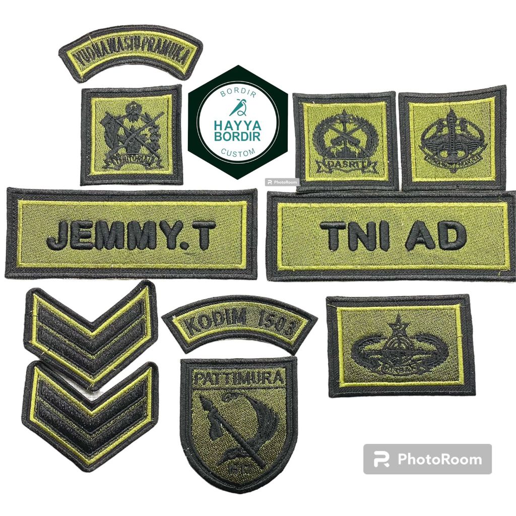 Jual BORDIR FULL 1 SET PAPAN NAMA ATRIBUT TNI AD / MATRA DARAT MODEL TERBARU 2022 | Shopee Indonesia