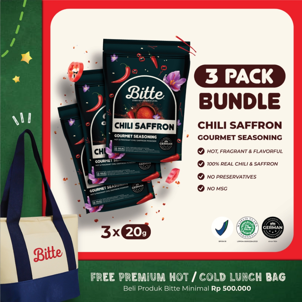 Jual BUNDLE 3 Chili Saffron Seasoning / Sambal Tabur Cabai Saffron ...