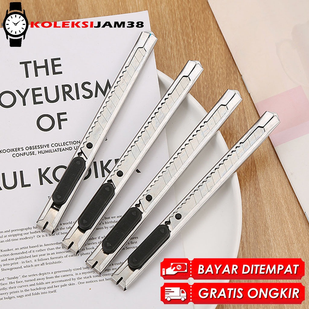 Jual Pisau Cutter Besi Mini 12.5 cm Stainless Cutter Grosir Eceran ...