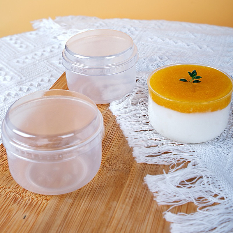 Jual 10 pcs mini food grade cup pudding tutup, cake cup gelas pudding ...