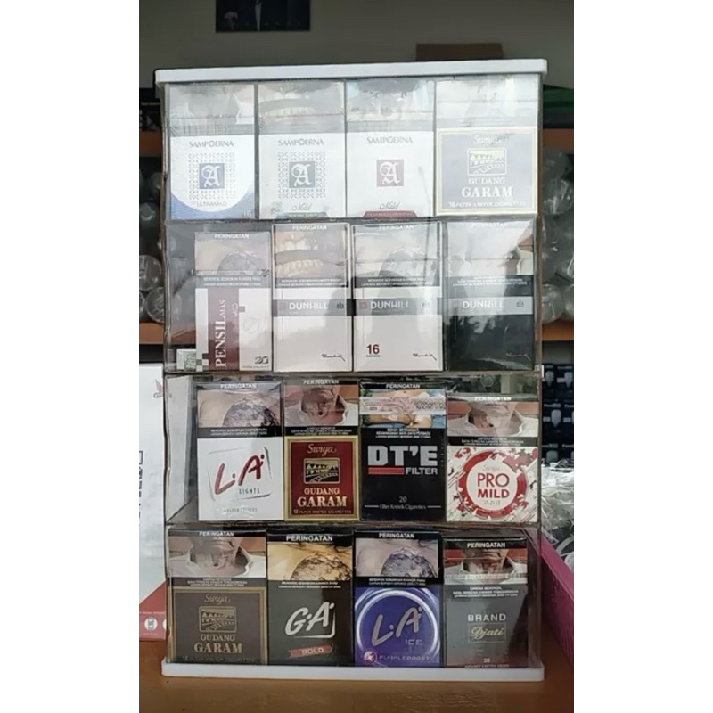 Jual etalase mini akrilik kotak penyimpanan etalase warung etalase obat ...