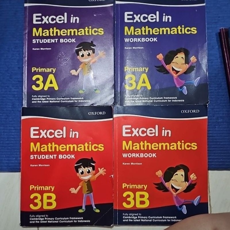 Jual excel in mathematics grade 3 student book workbook preloved bekas ...