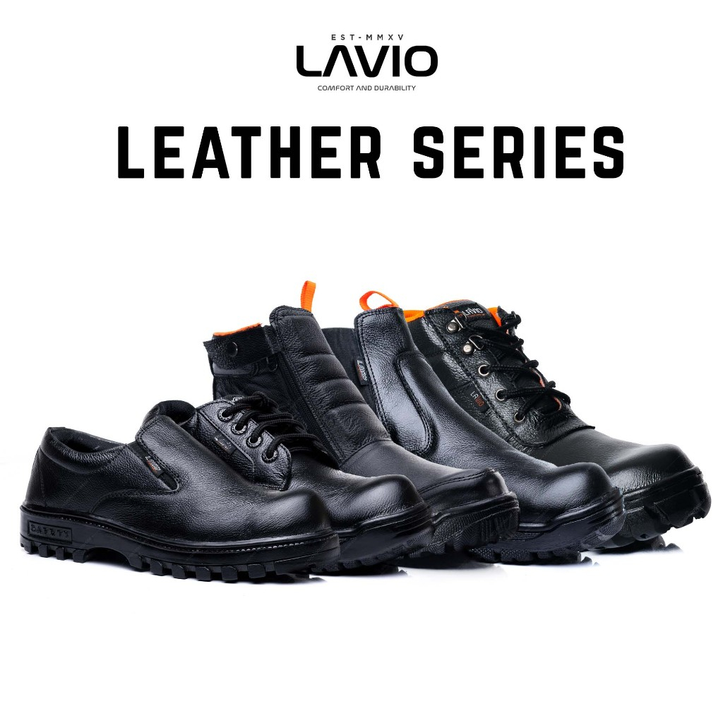 Jual Sepatu Safety Pria Kerja Proyek Kitchen Boots Hitam Original Ujung ...