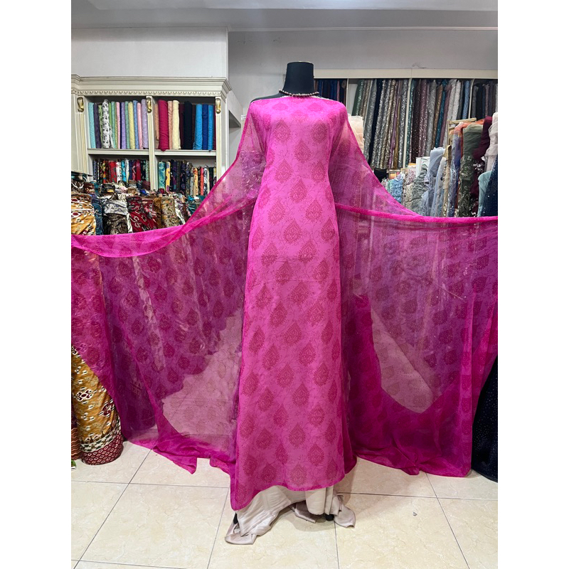 Jual sifon motif / sifon sari india/ bahan sifon motif nerawang best ...