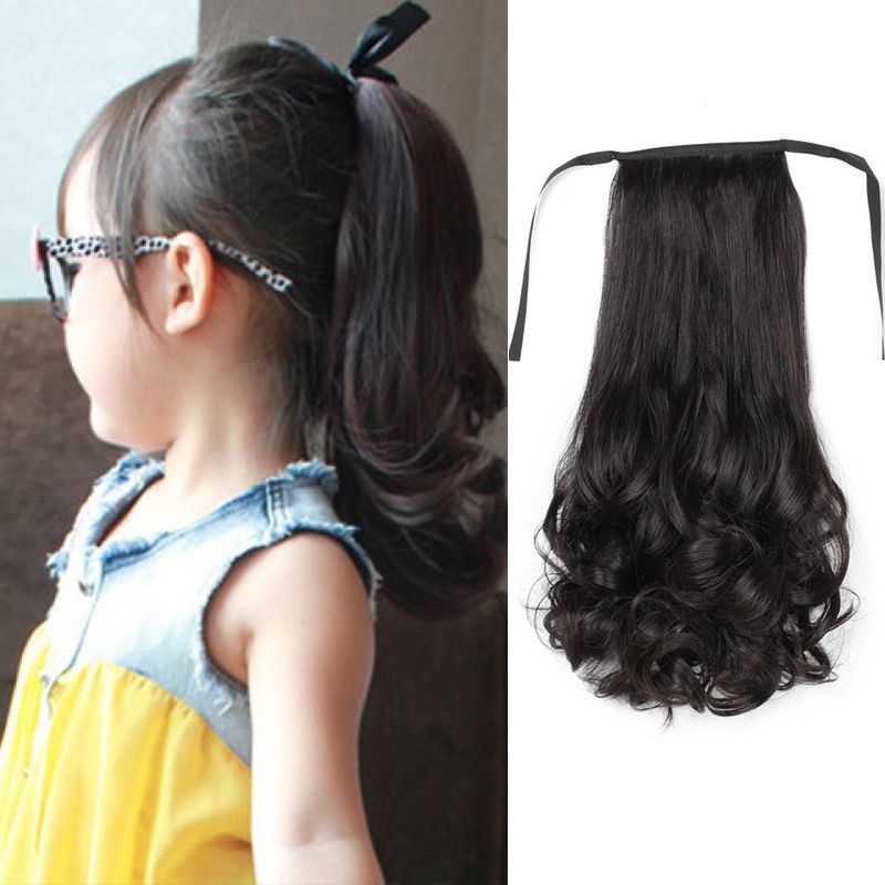 Jual Ponytail tali Anak Rambut Palsu Extension Hair Clip Pony tail ...