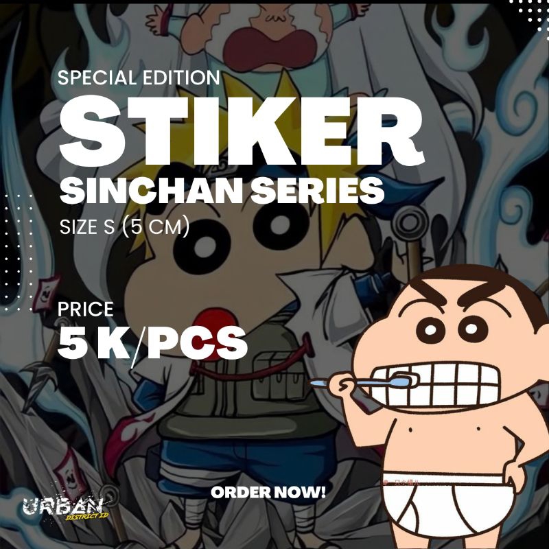 Jual URBAN Stiker Sinchan 5 CM Motor / Laptop / Mobil / Label / HP By ...
