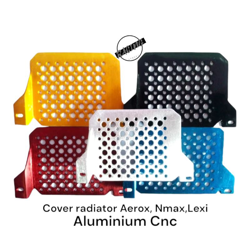 Jual Cover Radiator Aerox Nmax Lexi Tutup Radiator Alumunium CNC 5 ...