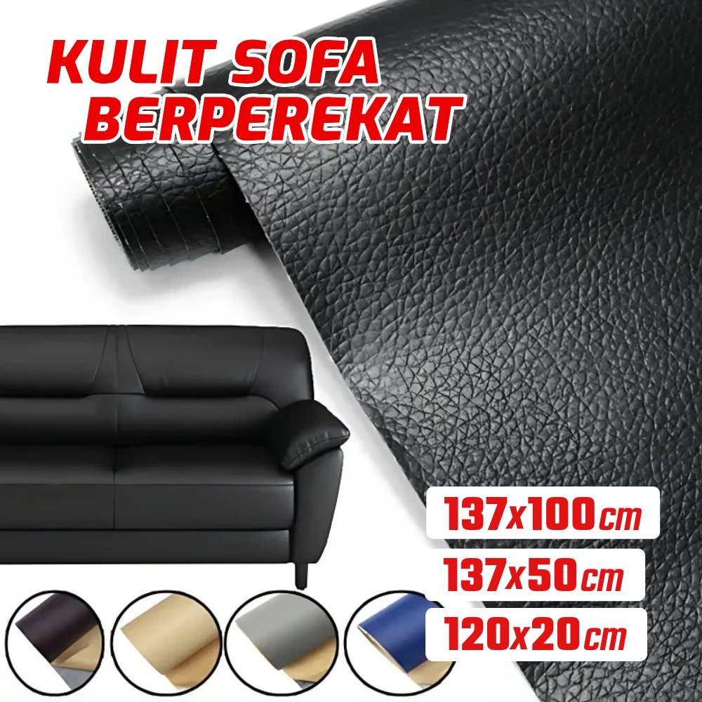 Jual Sticker Kulit PU Leather Sticker Sofa Cover Perbaikan Kulit Rusak ...