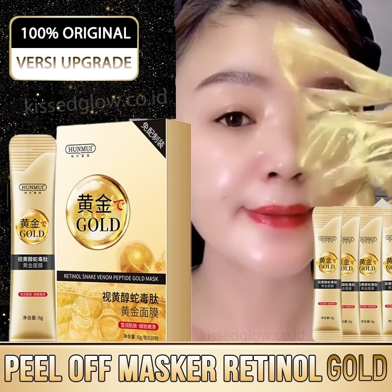 Jual Masker Retinol Hunmui Gold Peel Off Mask Anti Aging Collagen Dan ...