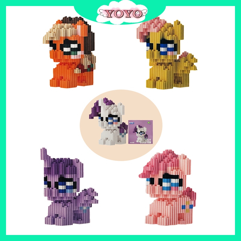 Jual YOYO Kartun Blok DIY Bricks My Little Pony Nano Block Susun Balok ...