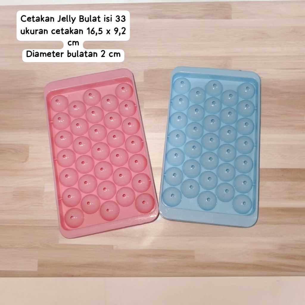 Jual Cetakan Jelly / Es batu Bulat Bola Besar / Kecil isi 33 | Shopee ...
