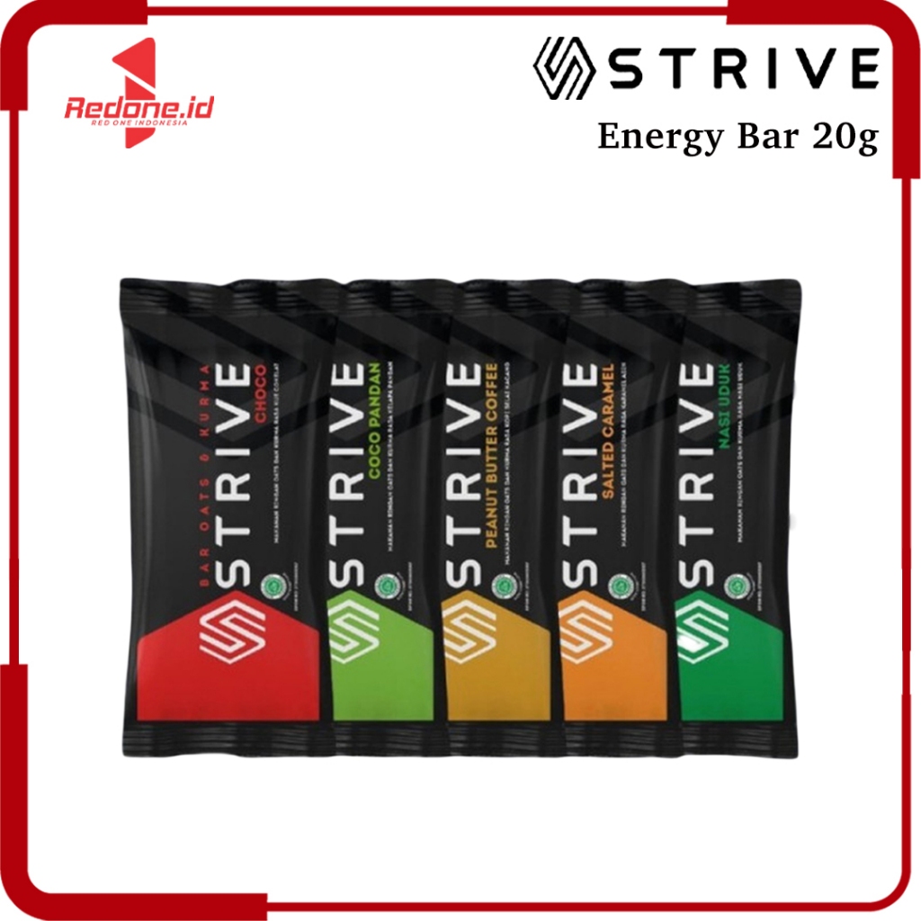 Jual Strive Energy Bar 20g - Suplemen Olahraga BPOM Halal | Shopee ...