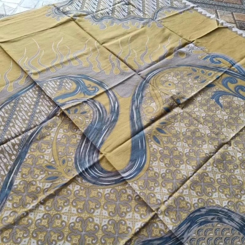 Jual TERMURAH!!! KAIN BATIK SOLO ABSTRAK PARANG AKAR KUNING C45 ...