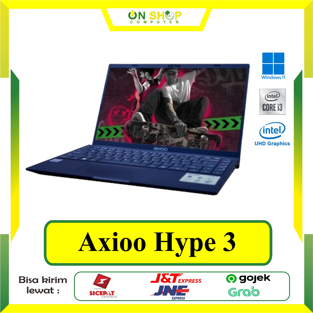 Jual Laptop Axioo MyBook HYPE 3 Intel Core i3 RAM 8GB SSD 256GB W11 ORI Blue | Shopee Indonesia