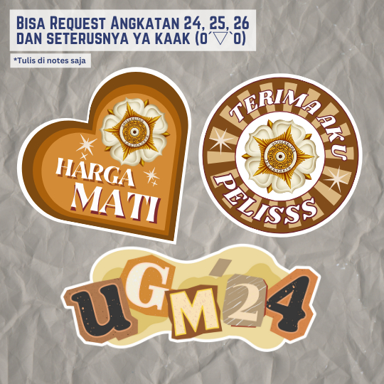 Jual STIKER CAMABA UGM - UNIVERSITAS GADJAH MADA KAMPUS STICKER LAPTOP ...