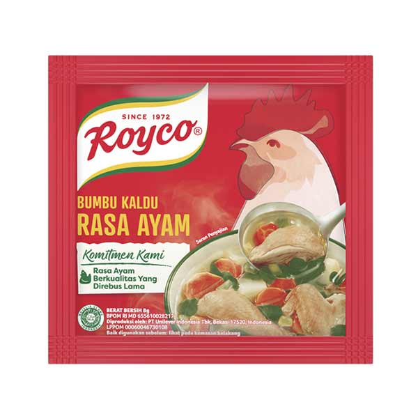 Jual ECER ROYCO Kaldu AYAM Bumbu Penyedap Rasa 8g | Shopee Indonesia