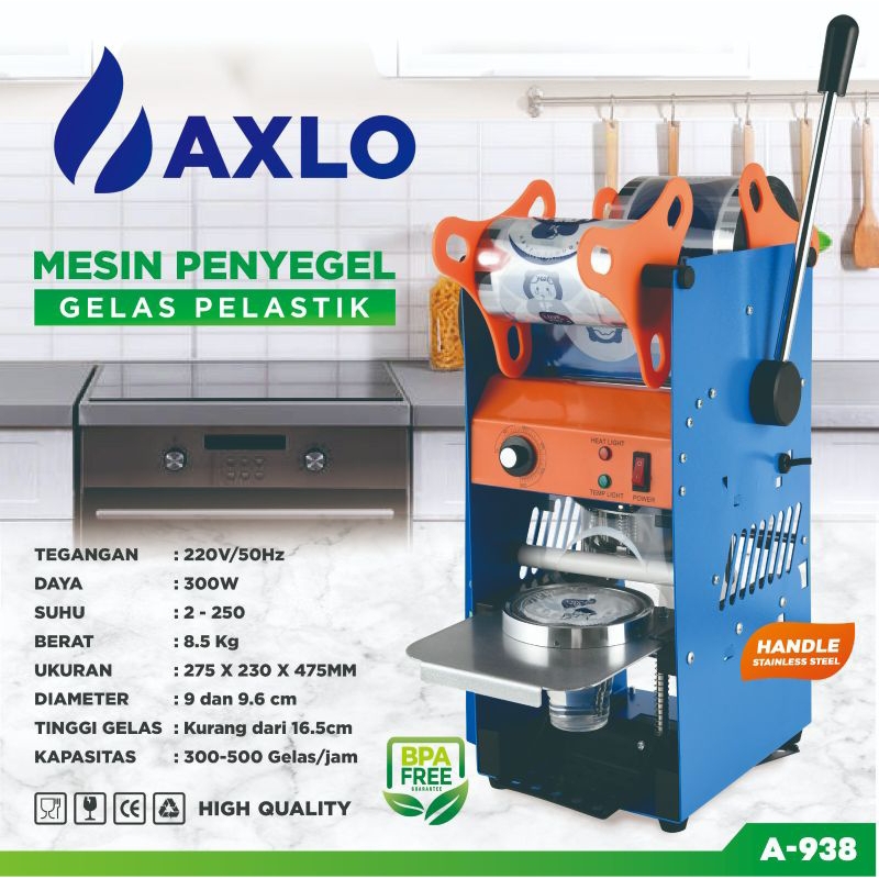 Jual Mesin Press/penyegel gelas plastik/Cup Sealer AXLO A-938 | Shopee ...