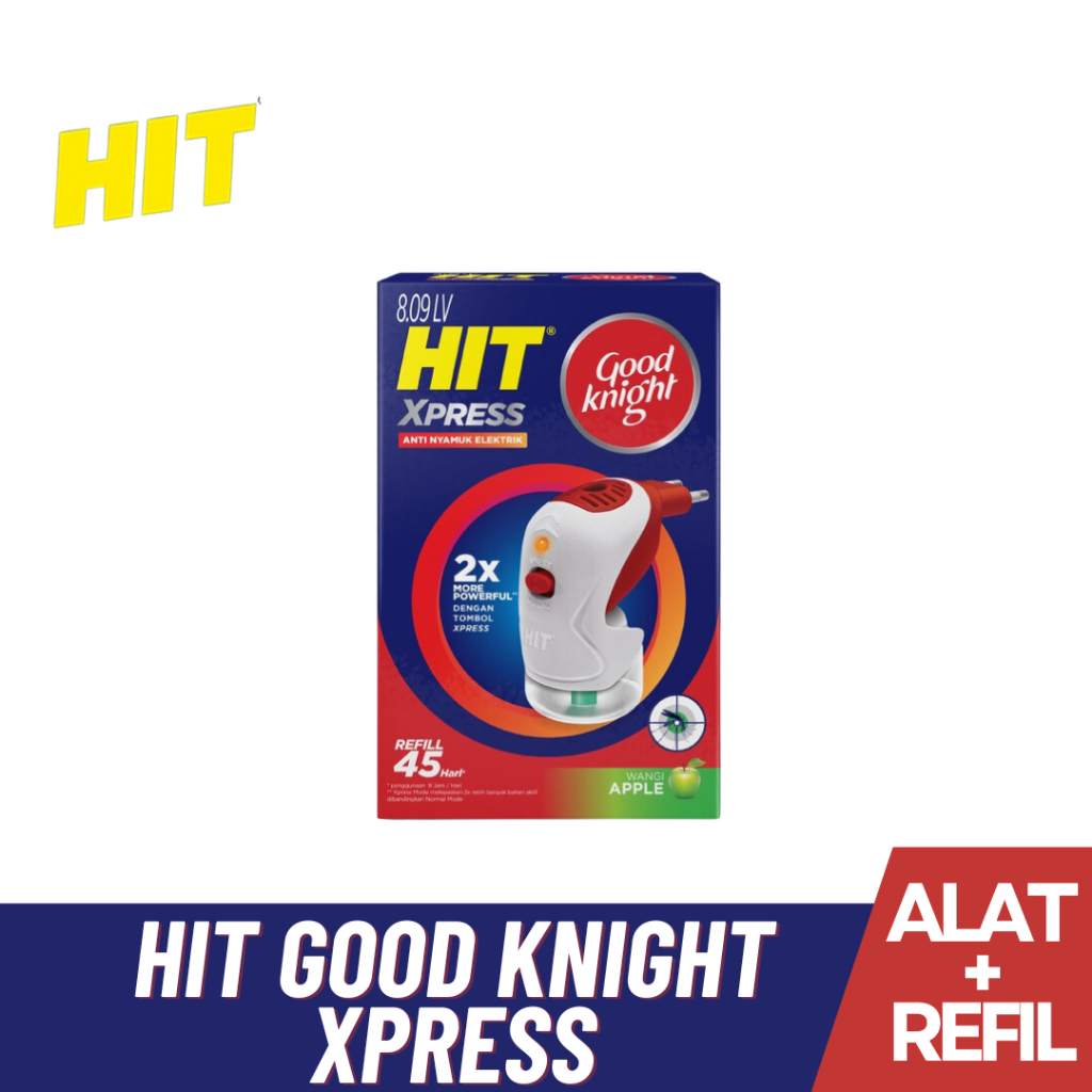 Jual Hit Good Knight Xpress Elektrik Set Alat + Refil 35ML Obat Nyamuk ...