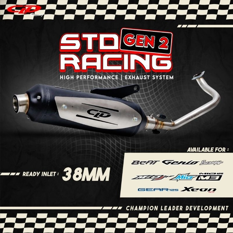 Jual Knalpot Original CLD Type New Standar Racing Gen 2 Beat Scoopy Mio ...