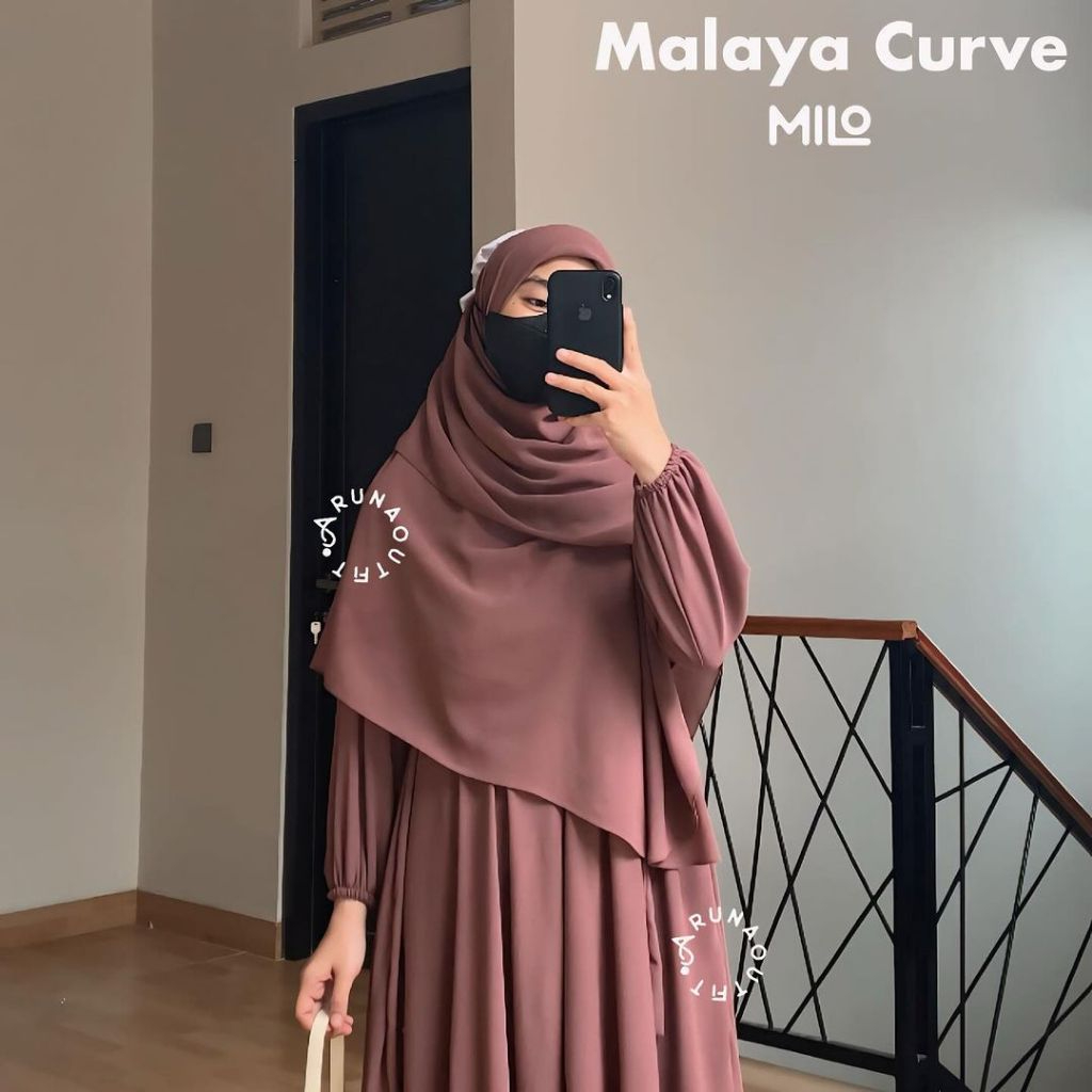 Jual ArunaOutfit - 110k Get 3 Malaya Curve (hijab segiempat oval syar'i) size 130*130cm | Shopee ...