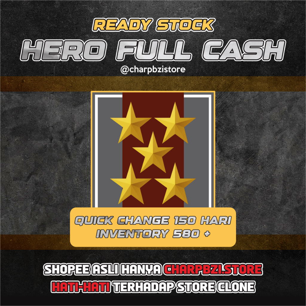 Jual CHAR POINTBLANK / CHAR PB - BINTANG 5 / HERO | Shopee Indonesia