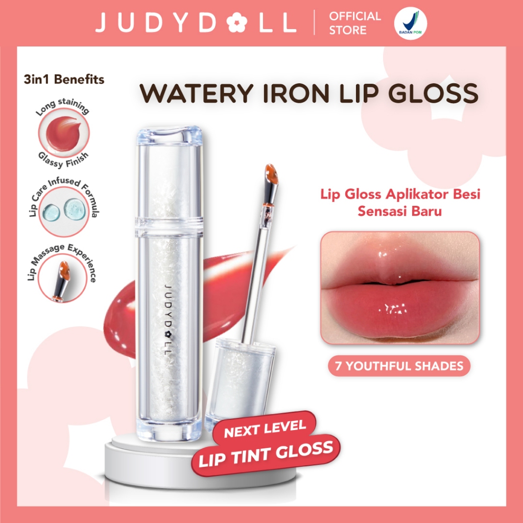 Jual [BEST SELLER] Judydoll Watery Iron Liptint Gloss - Next Level ...