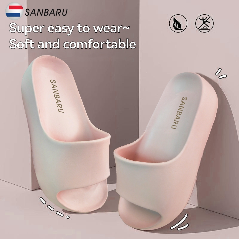 Jual Sanbaru Sandal Baim Wanita Terbaru Sendal Wedges Slip On Import ...