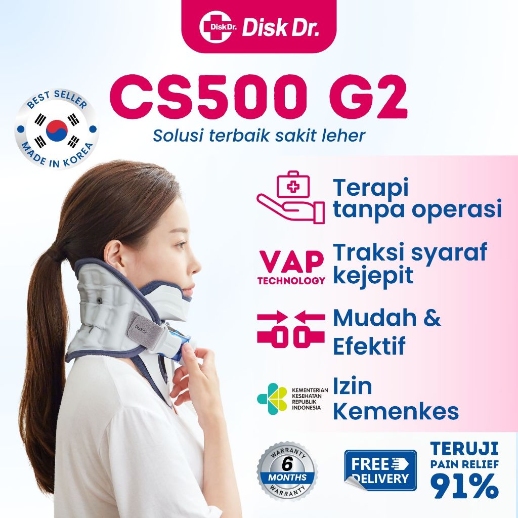 Jual NECK TRACTION DEVICE Penyangga Leher DISK DR SPIN UP CS500 G2- ALAT TERAPI NYERI LEHER ...