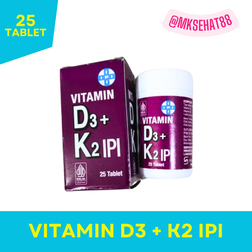 Jual Vitamin D3 + K2 IPI Isi 25 Tablet | Shopee Indonesia
