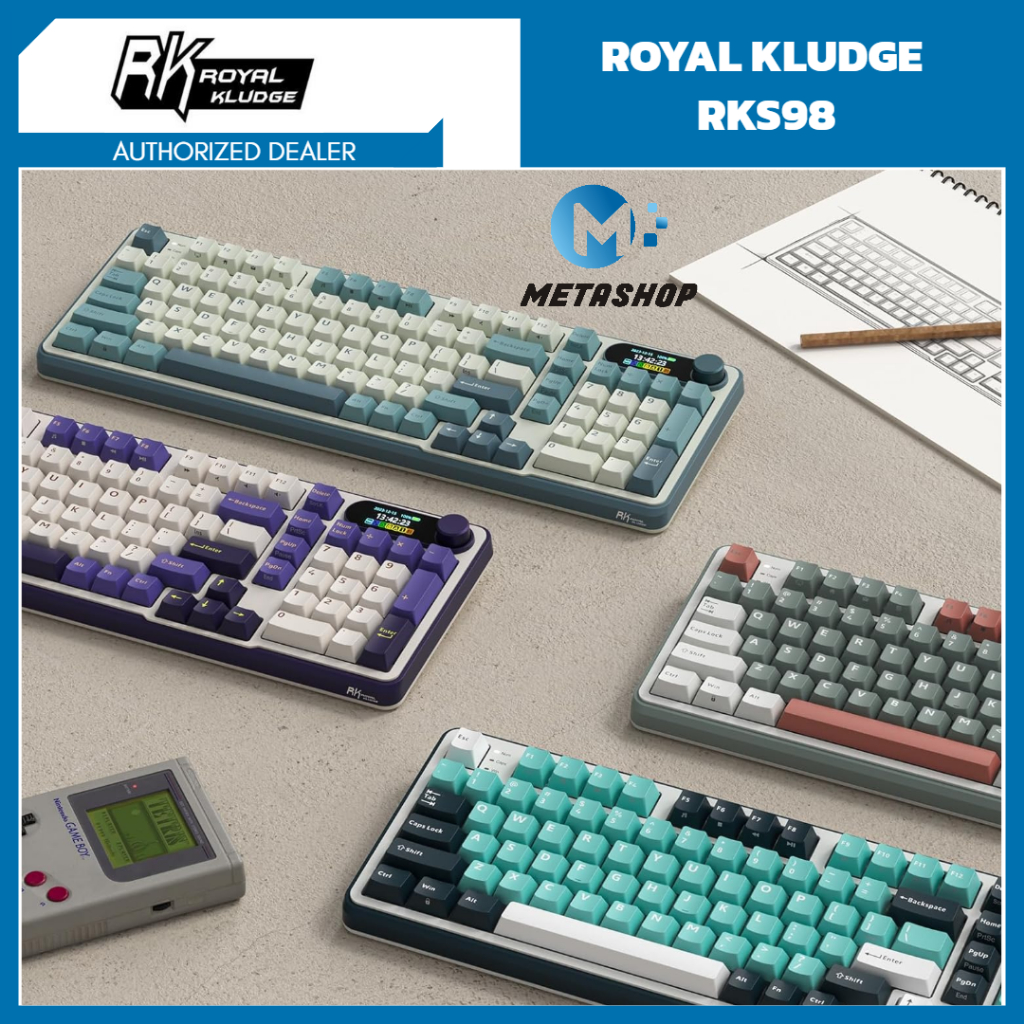 Jual Royal Kludge RKS98 TFT Screen Mechanical Keyboard Gaming | Shopee ...