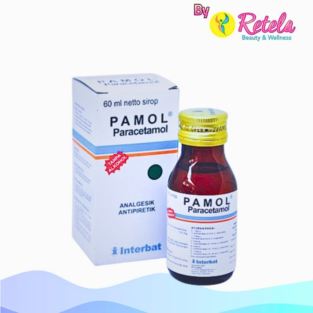 Jual PAMOL 120MG SYRUP 60ML/ PARACETAMOL/ PENURUN DEMAM | Shopee Indonesia