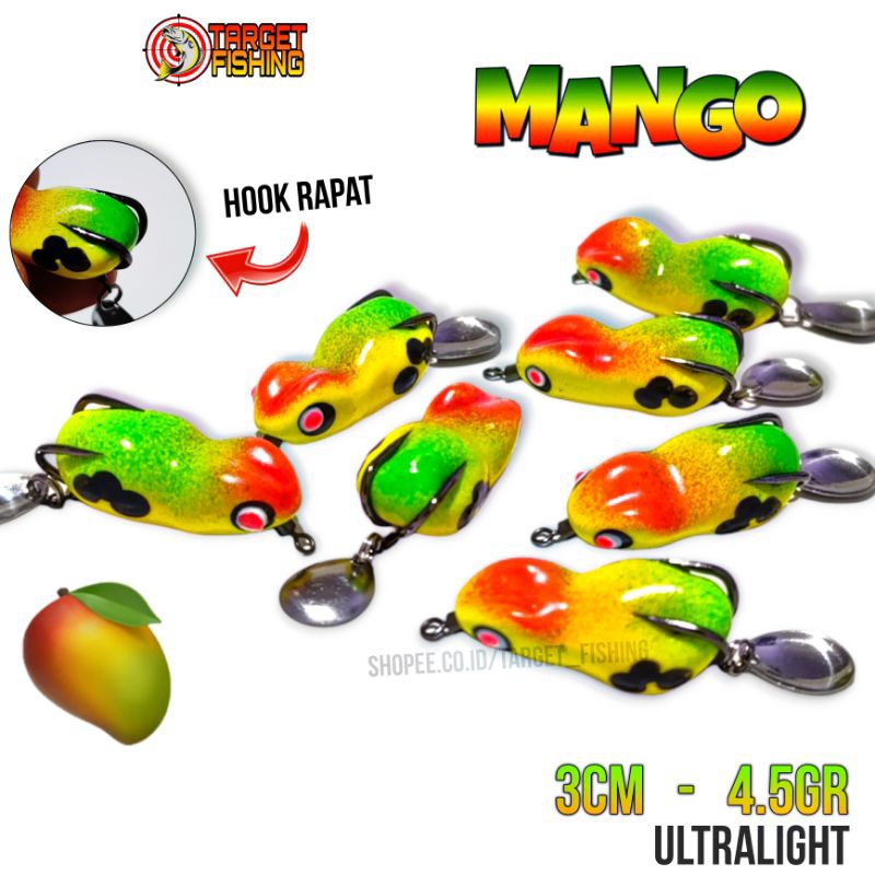 Jual Soft Frog MANGO Ultralight 3.5cm 4.5gram Umpan Casting Gabus UL ...