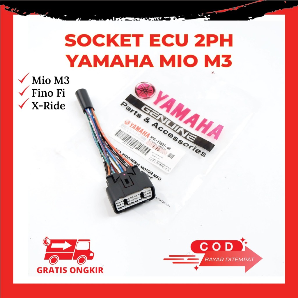 Jual Socket ECU Mio M3 Soul GT XRide Fino FI Ori 2PH Soket Sensor ECU ...