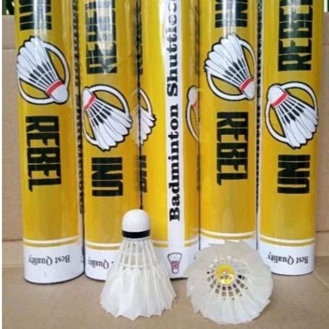 Jual [ 1 PCS ] KOK BULUTANGKIS UNI REBEL KUNING | KOK BADMINTON | COCK ...