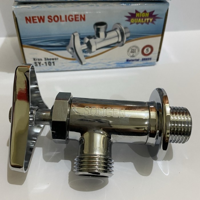 Jual kran shower soligen 1 cabang SY-101 | stop kran kloset single ...