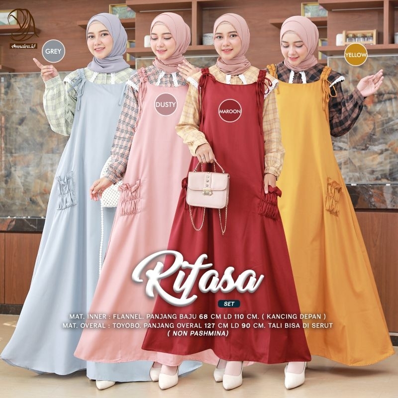 Jual NEW RIFASA SET - SETELAN OVERAL BAHAN TOYOBO DENGAN INNER BAHAN ...