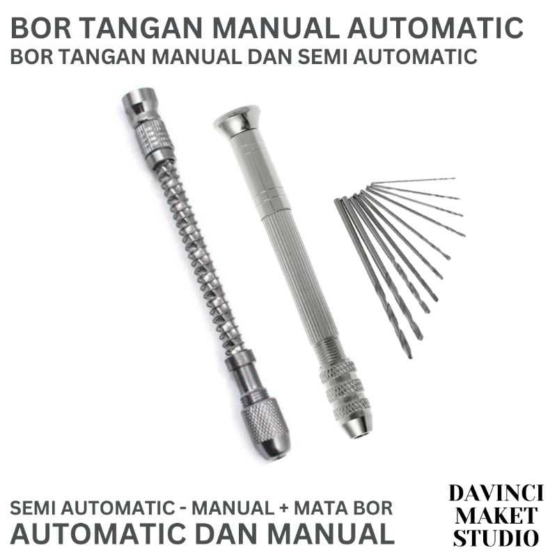 Jual Bor Tangan Manual Semi Automatik Pelubang Maket Diorama - Mata Bor ...