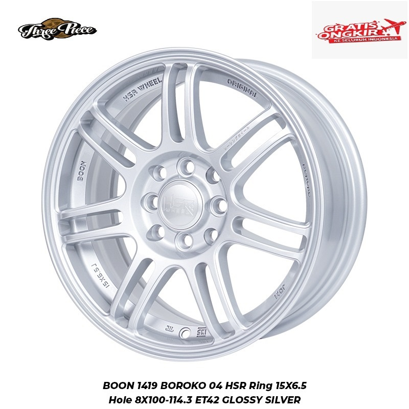 Jual Velg JDM Ring 15 HSR BOROKO BOON untuk City Brio Avanza Xenia Agya Calya Mirage Swift Dll ...