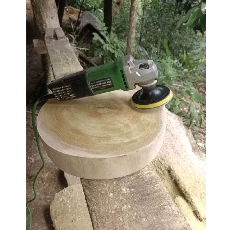 Jual Talenan daging asli kayu asem diameter 35 cm tebal 7 cm / talenan ...