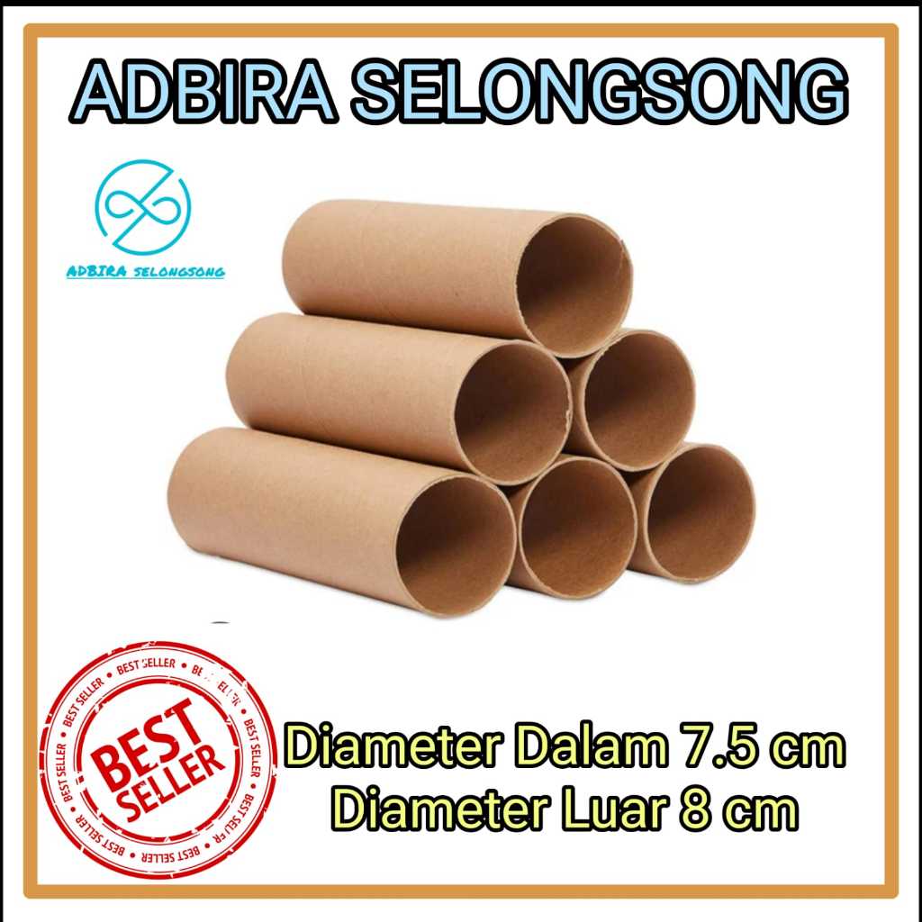 Jual 6,5 cm selongsong papper tabung kertas 60 cm murah/paper tube/papar core/kertas bulat ...