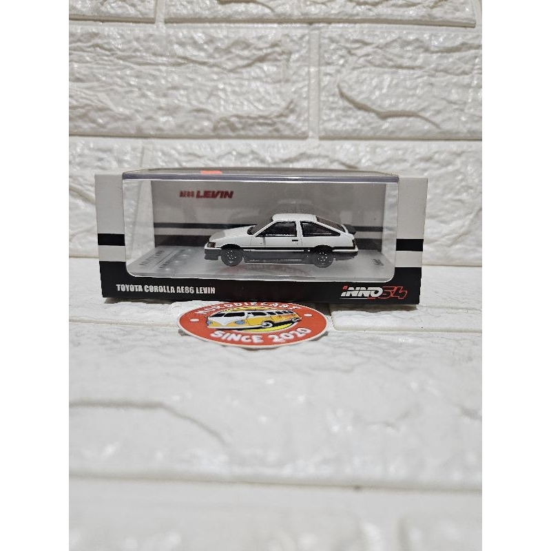 Jual INNO64 TOYOTA COROLLA AE86 LEVIN + BAN + STIKER KAP MESIN | Shopee ...