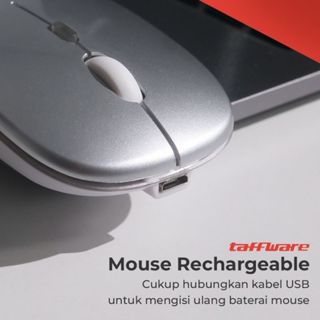 Jual Taffware Mouse Wireless 2.4GHz & Bluetooth Silent Mode Ergonomis ...