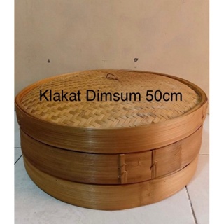 Jual Klakat Bambu Dimsum 50 cm | Kukusan Bambu - 2 Wadah + 1 Tutup ...