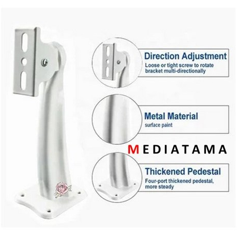 Jual Bracket Dudukan Camera CCTV Outdoor Kokoh dan Kuat Kamera Out ...