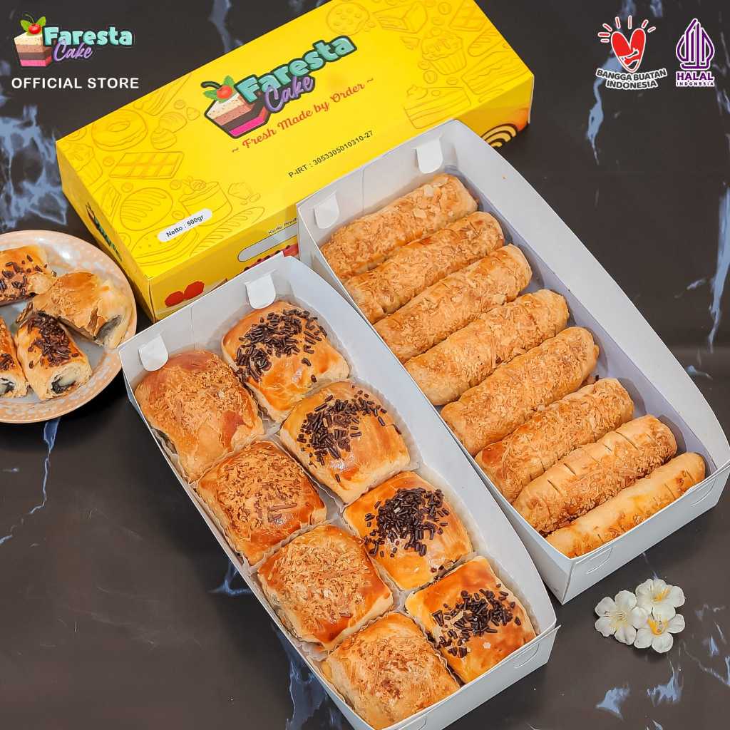 Jual Paket 2 Box MURAH - ABON Cheese Roll dan Bolen Coklat Keju Mix ...