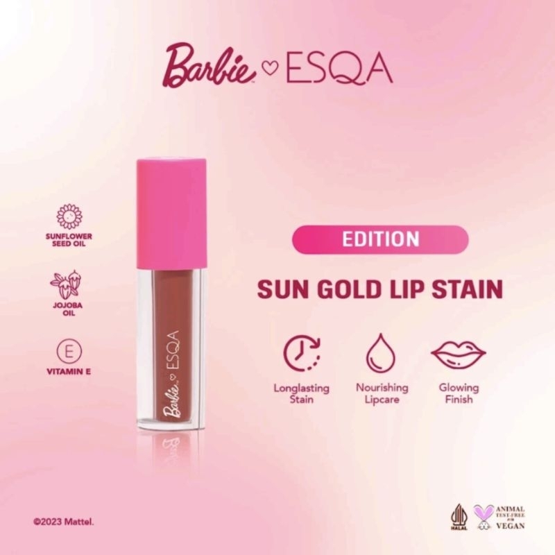 Jual PRELOVED Esqa x Barbie Sun Gold Lip Stain Coconut - Hanya dipakai ...