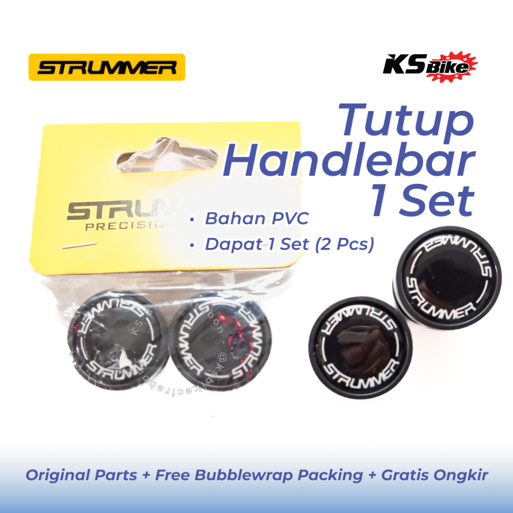 Jual Bar End Cap Handle Grip Ujung Strummer PVC Tutup Ujung Stang ...