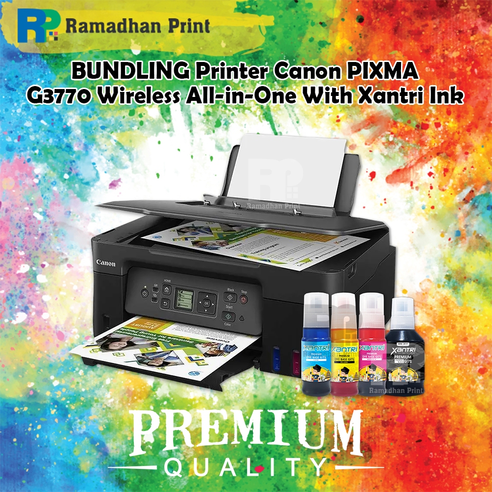 Jual Printer Canon PIXMA G3770 G 3770 Print Scan Copy Wireless InkTank ...