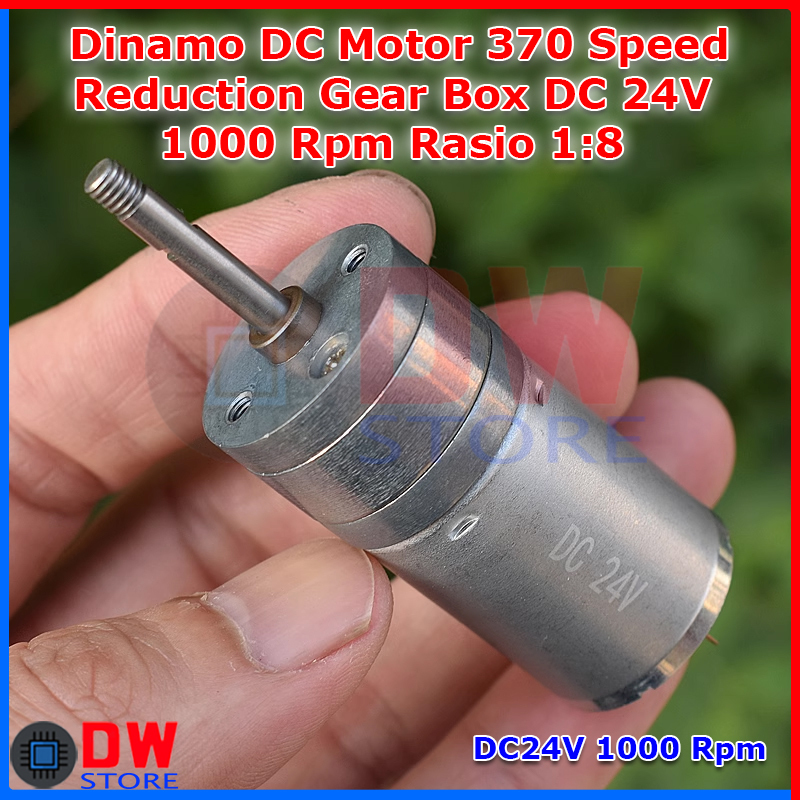 Jual Dinamo DC Motor RS370 370 GA25R-370 Speed Reduction Gearbox Gear DC 24V High Speed High ...