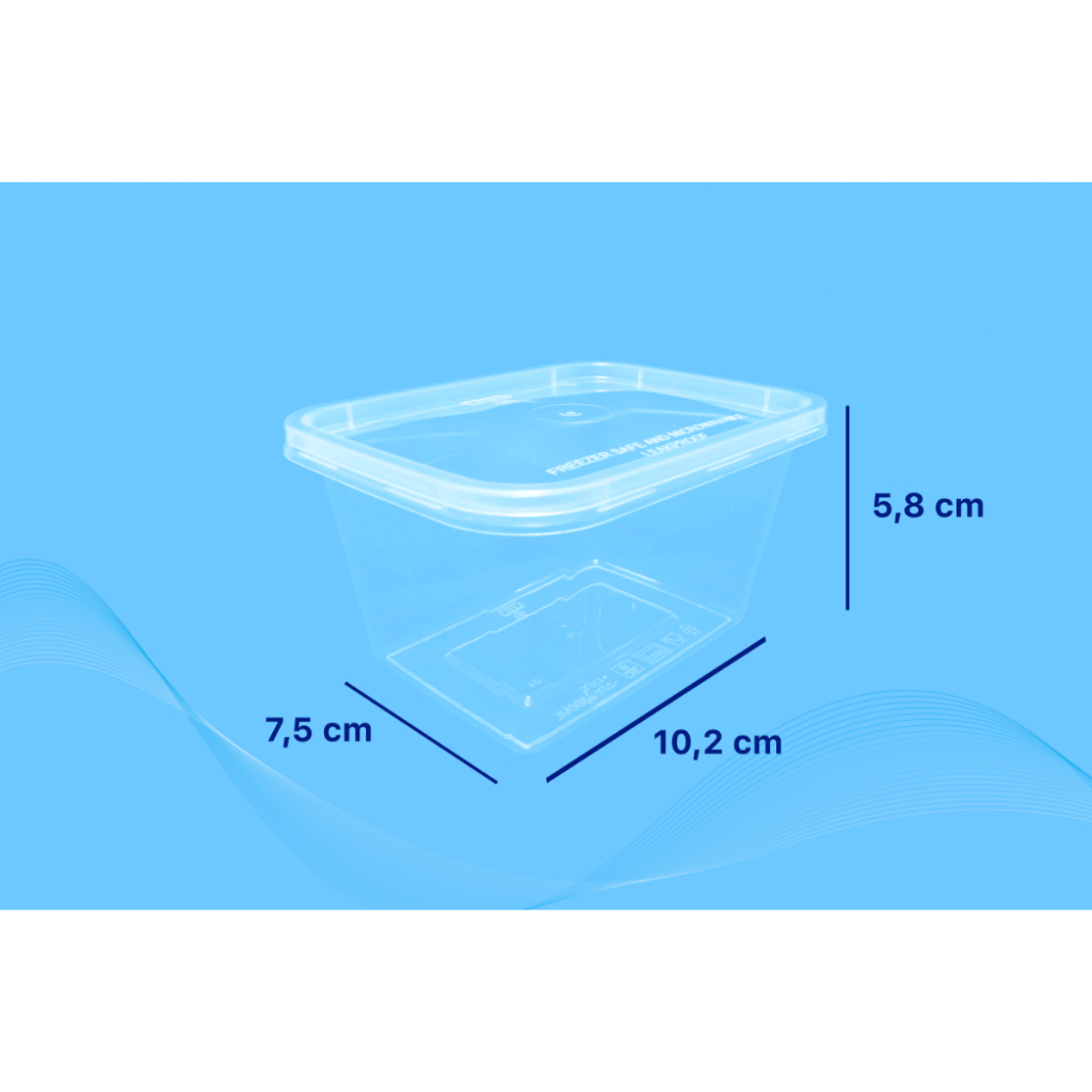Jual Thinwall KLIR 300ml Rectangle / Kotak Makan Plastik 25pcs | Shopee Indonesia
